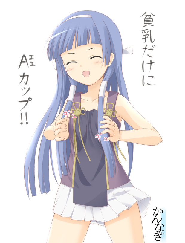 Safebooru Blue Hair Blunt Bangs Closed Eyes Hair Ornament Hair Tubes